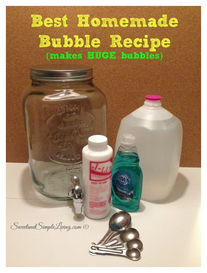 Homemade Huge Bubble Recipe Sweet And Simple Living Homemade Huge Bubble Recipe Sweet And Simple Living